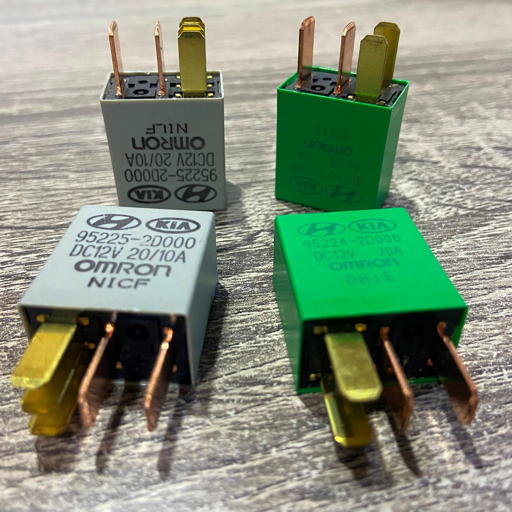 Relay 95224-2D000/95225-2D000 4 Pin/5 omron DC 12V 20A KIA Hyundai New ...