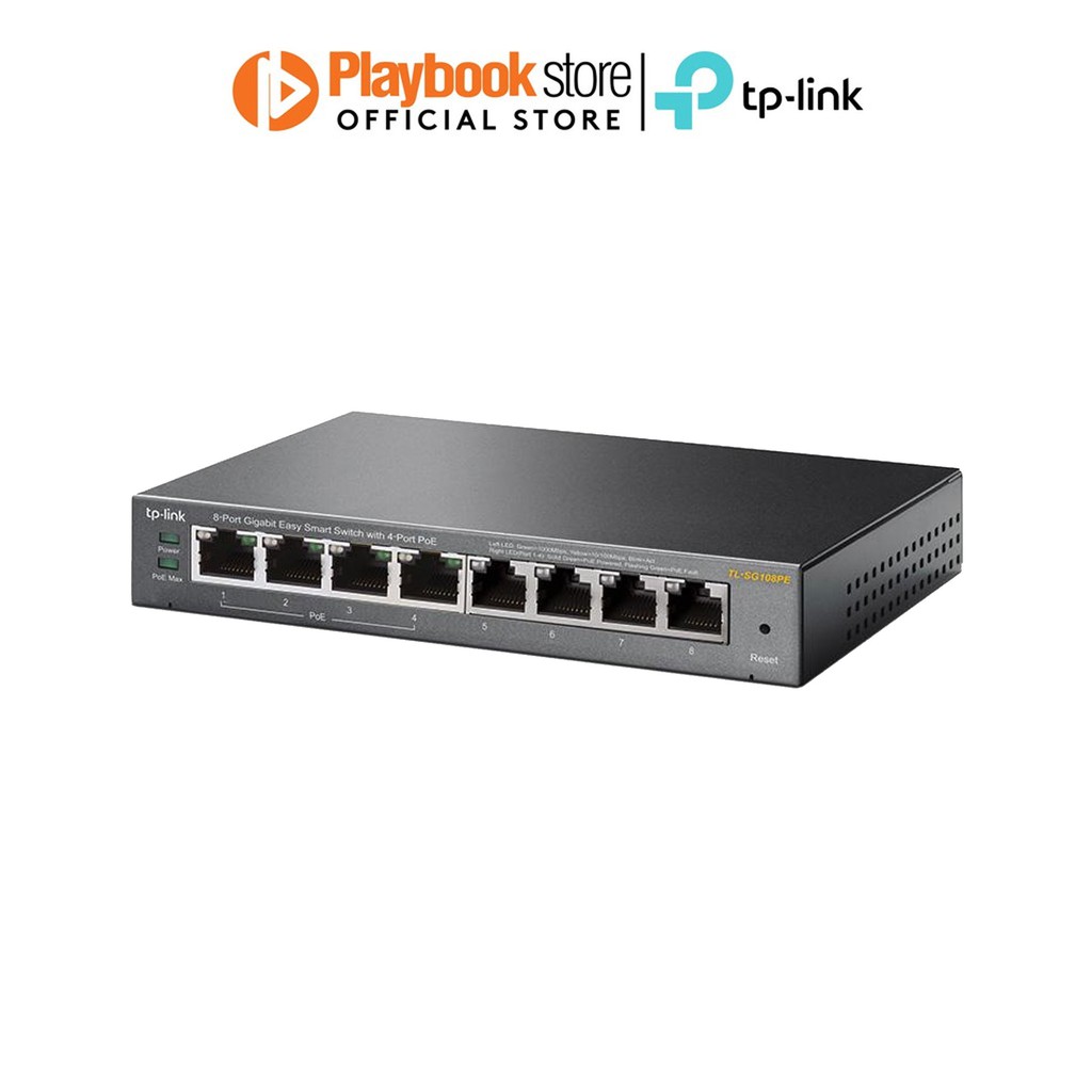 TP-Link TL-SG108PE 8-Port Gigabit Easy Smart Switch With 4-Port Poe ...
