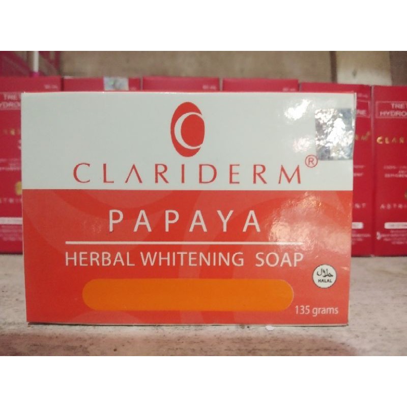 CLARIDERM Papaya Soap 135g | Shopee Philippines