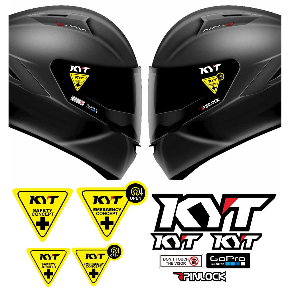 Simple KYT NHK INK KBC Helmet Sticker Package Set | Shopee Philippines