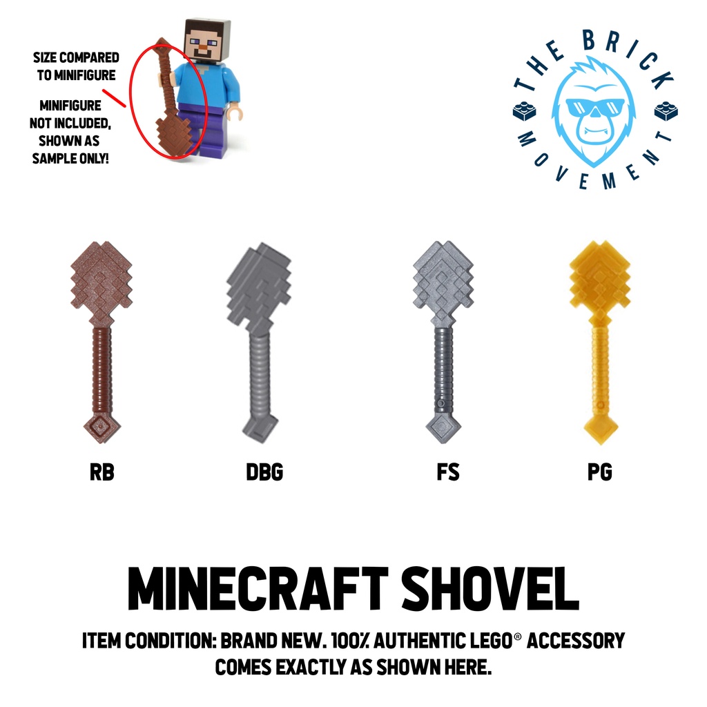 LEGO® ACCESSORIES - UTENSIL - MINECRAFT Shovel | Shopee Philippines