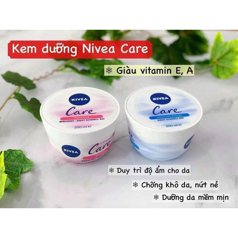 Nivea CARE Moisturizing Cream Germany 200ml | Shopee Philippines