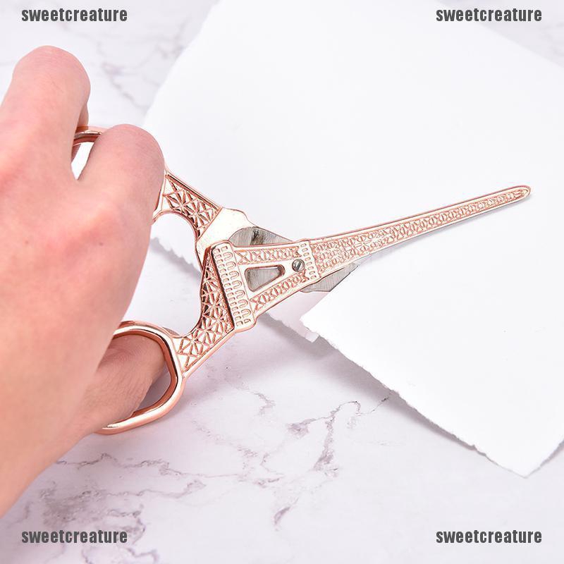 SL Vintage eiffel tower scissors cute home use scissors retro style ...