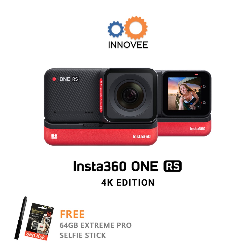 Insta360 One One RS Twin Edition (4K + DUAL-LENS 360) *FREE 64GB Memory ...