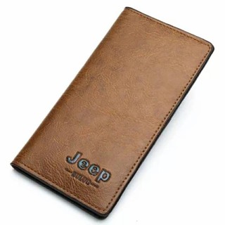 Jeep luxury leather leather business Long Wallet for Men Wallet ...