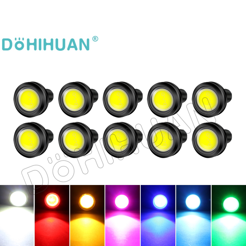 DOHIHUAN 1 Piece Car Waterproof Eagle Eye Led COB Peanut Bulb Highlight ...