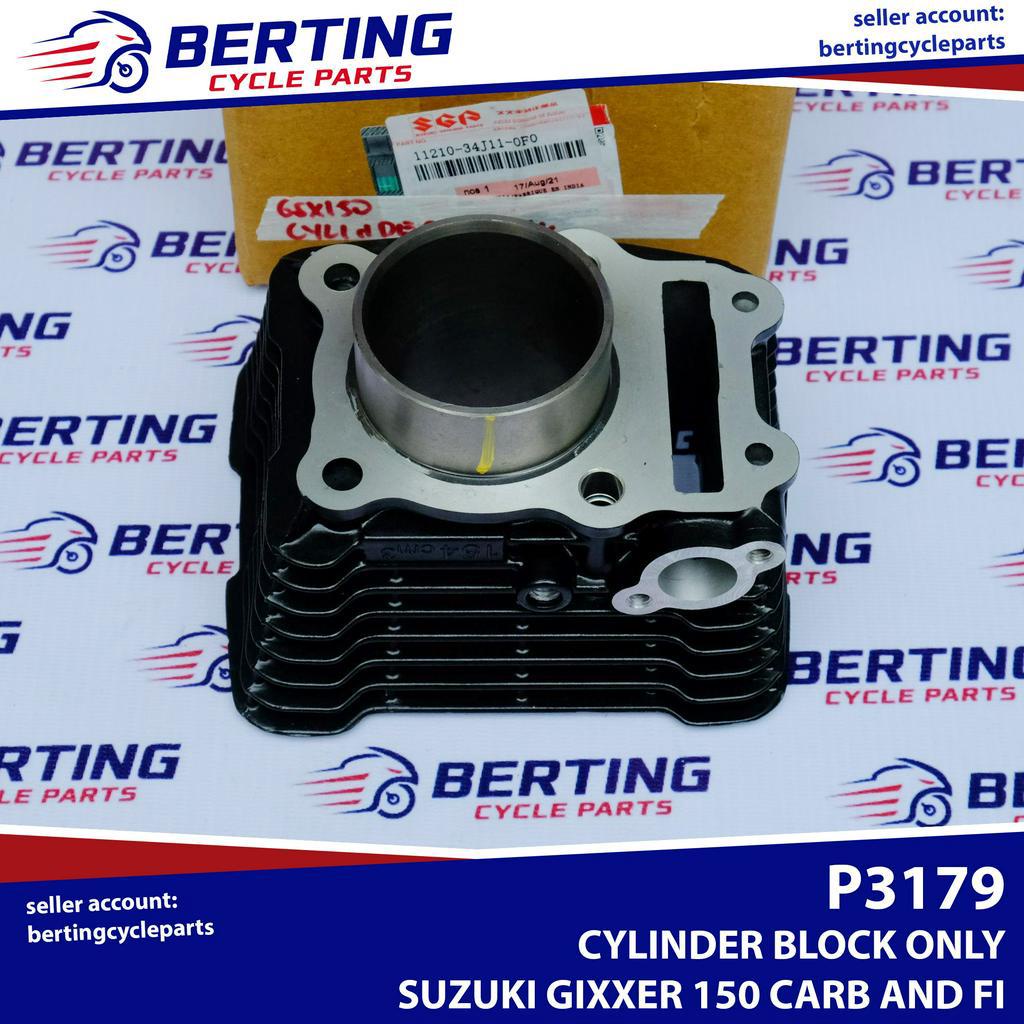 SGP CYLINDER BLOCK Suzuki Gixxer 150 Carb and FI Genuine 11210-34J11 ...