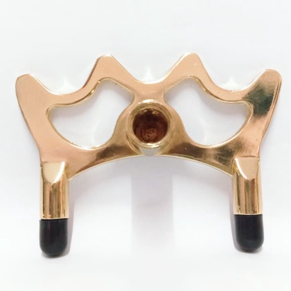 1 Pc. CROWN BRASS TIRIRIT FOR BILLIARD CUE STICK/ANTLER BRIDGE HEAD ...