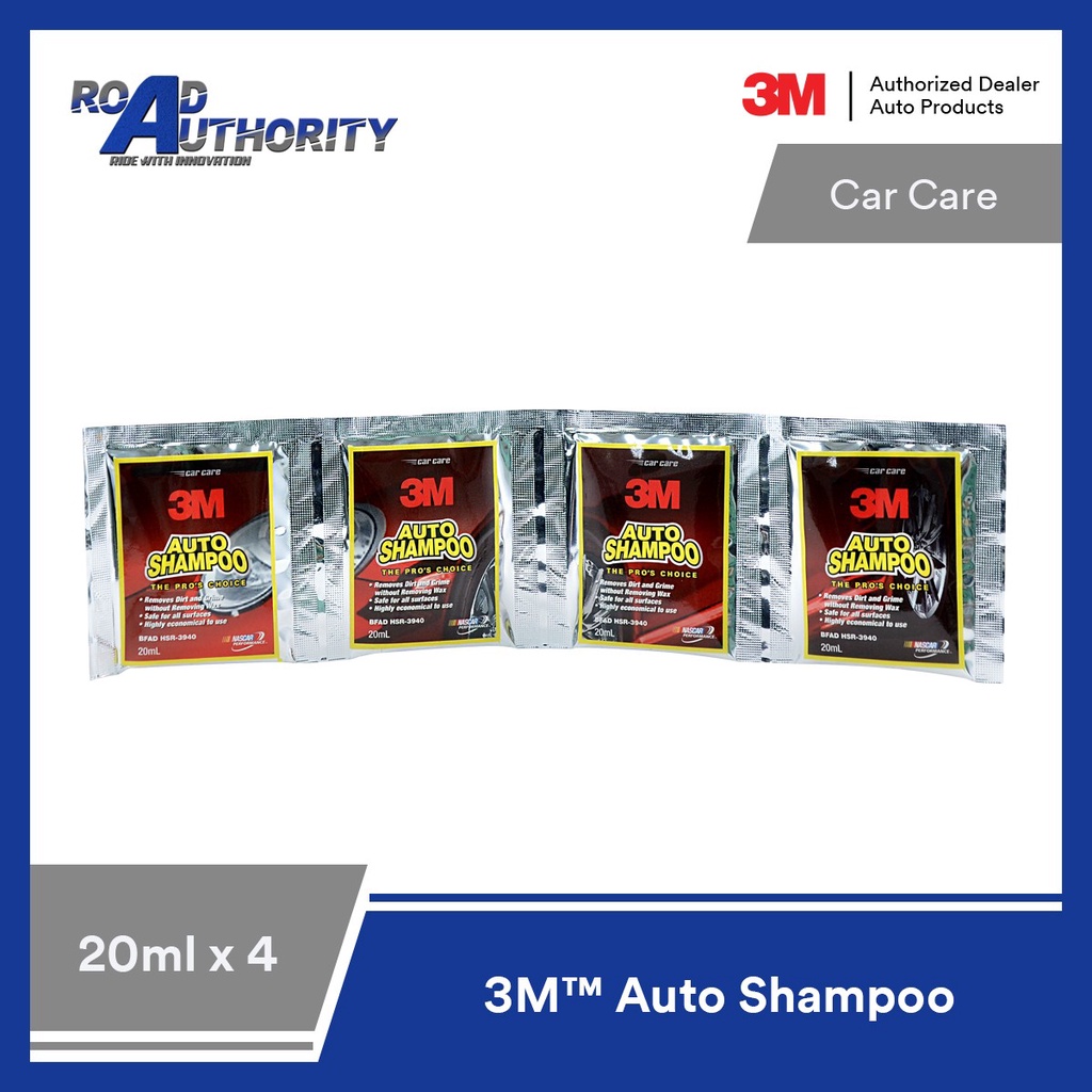 3m Car Care Auto Shampoo 20ml 4 Sachet | Shopee Philippines