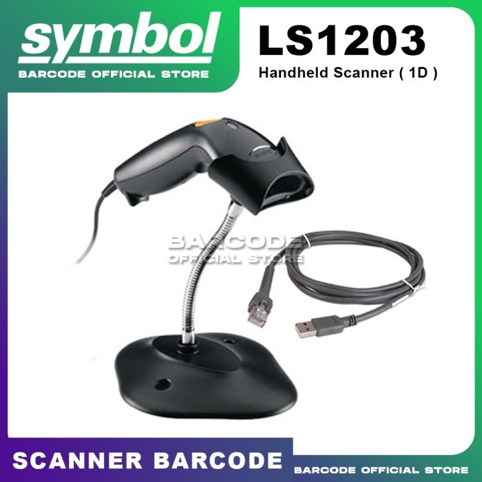 Barcode Scanner Symbol Zebra LS1203 1D/Motorola LS-1203/1D | Shopee ...