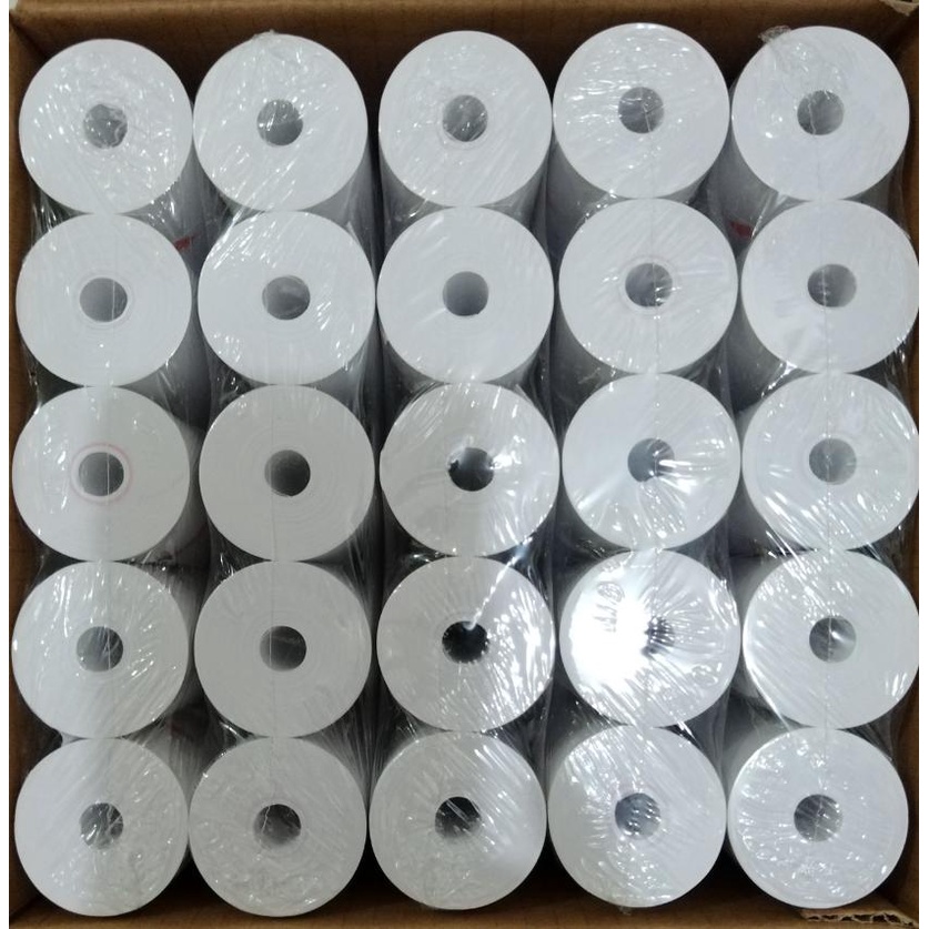 100 rolls Coreless Thermal Paper 57mm x 40mm use for Thermal Printer ...
