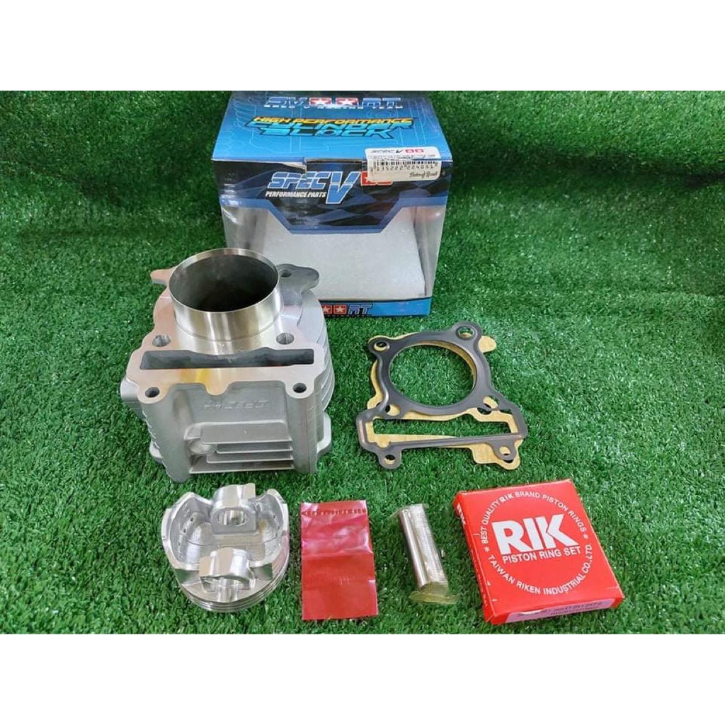 SPEC V Cylinder Block Mio Sporty 59mm (Steel Bore and Chrome Bore ...
