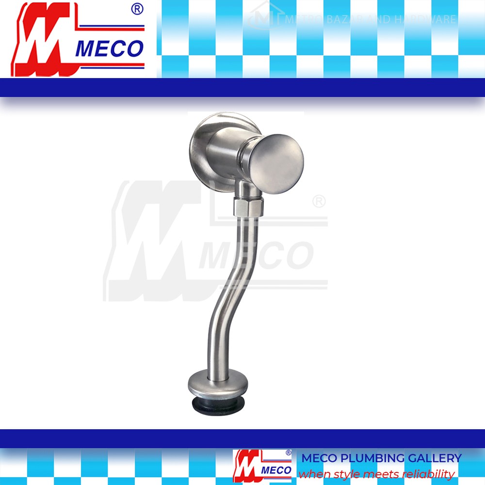 Meco Stainless Steel 304 Push Button Type Urinal Flush Valve #704-SST ...