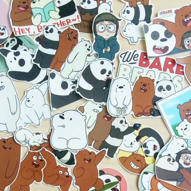 Wbb - We Bare Bears Sticker / panda Bear Stickers | Shopee Philippines