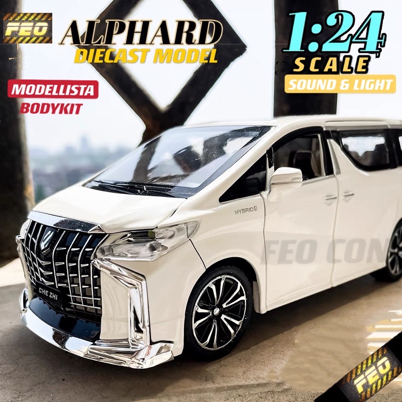 CHEZHI FEO 1/24 Diecast Car Model Modellista Toyota Alphard Velfire ...