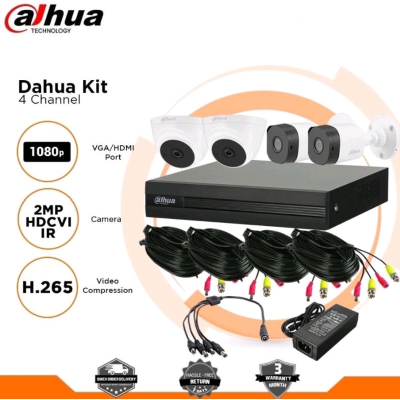 Dahua CCTV Camera 4 Channel | Shopee Philippines