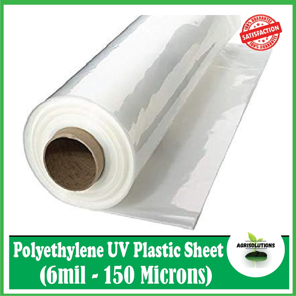 UV Plastic Sheet 6 Mil 150 Microns 3m X 1 Meter For Greenhouse