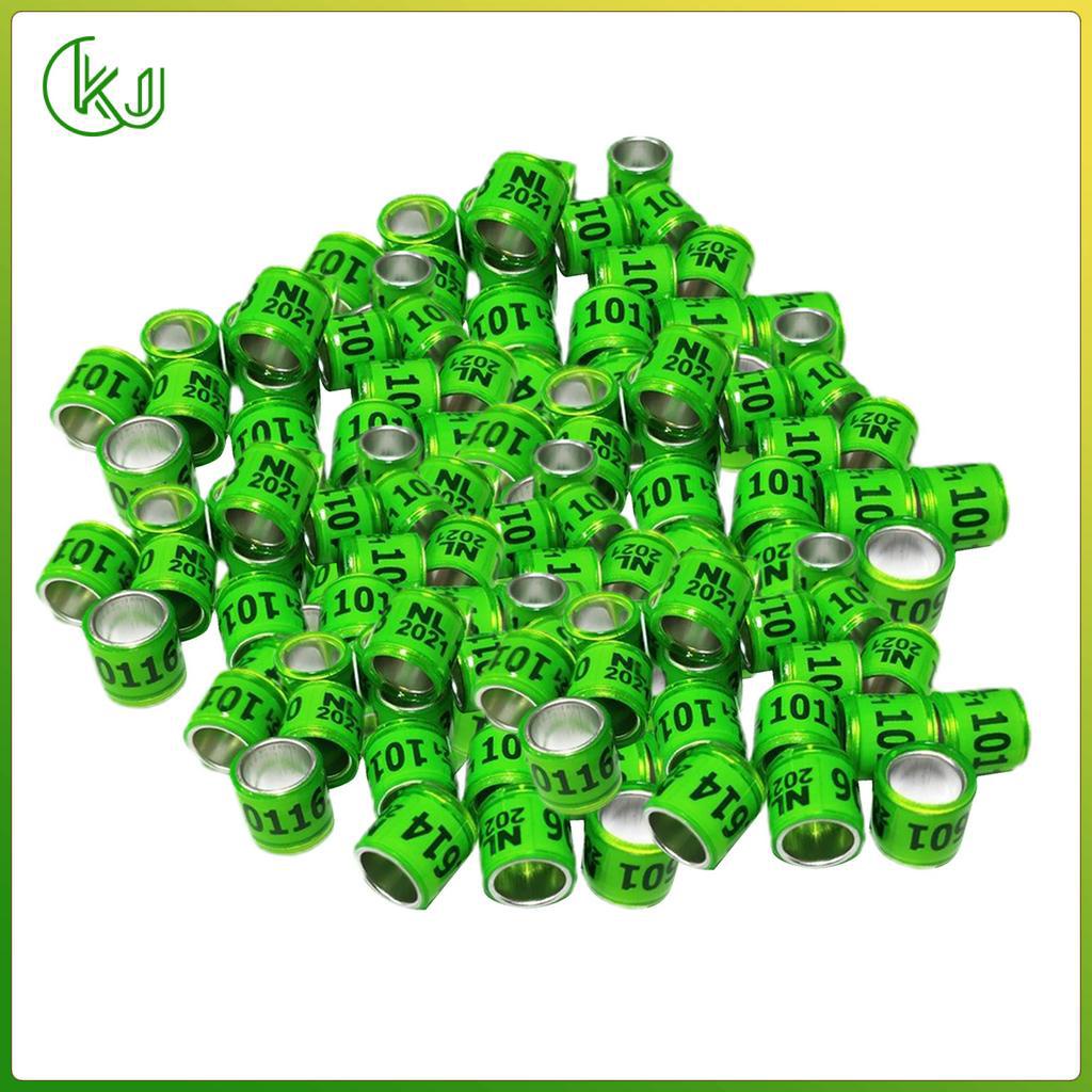 100Pcs Aluminium Pigeon Tags, Identify Dove Bands, Pigeon Leg Rings ...