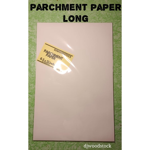 PARCHMENT PAPER LONG 8.5 x 13, 10 sheets per pack | Shopee Philippines