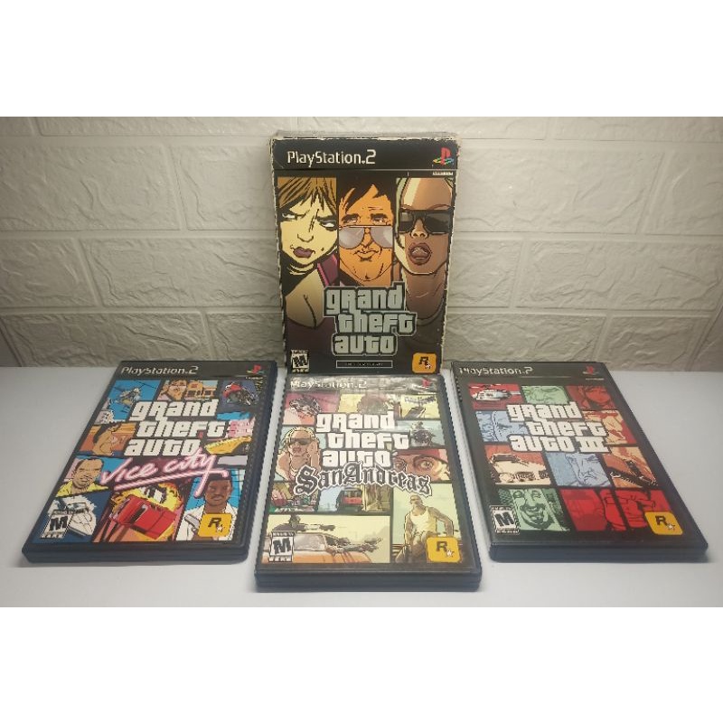 PS2 GTA Grand Theft Auto The Trilogy with Maps NTSC U/C | Shopee ...