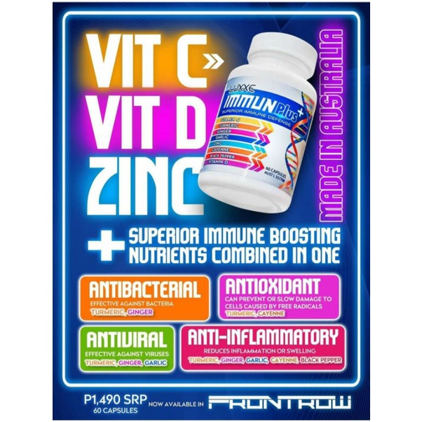 Immunplus Herbal Extracts with Vitamin C, D and Zinc panlaban sa ...