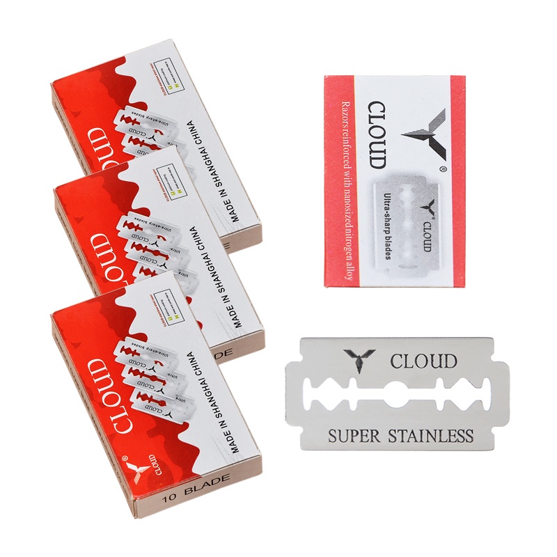 Meisha 10pcs/20pcs Double-Sided Razor Blade Stainless Steel Safty Razor ...