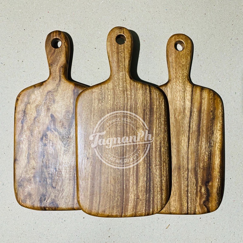 Tagnan Ph Wooden Chopping board made from Acacia - Small Wide with ...