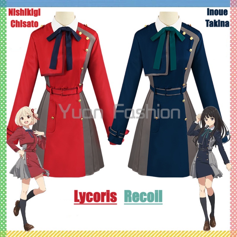 [Ready Stock] Lycoris Recoil Nishikigi Chisato and Inoue Takina cos ...