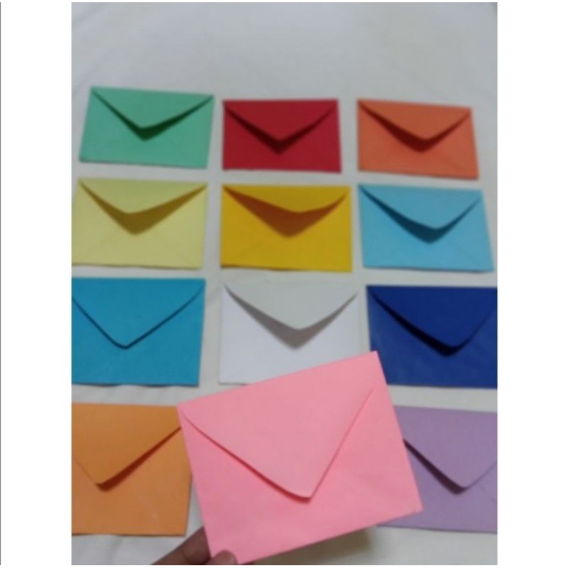 Colorful Envelopes 10 pcs. (2x2, 3R, 4R, 5R) for Wedding, Christening ...