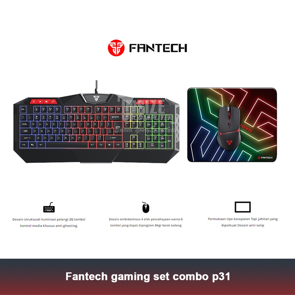 Fantech gaming set combo p31 | Shopee Philippines