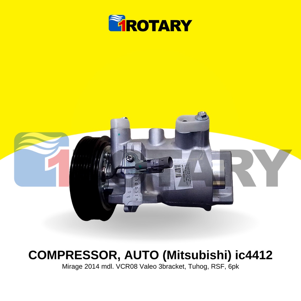 1Rotary Auto Compressor (Mitsubishi) Mirage 2014 mdl. VCR08 Valeo ...