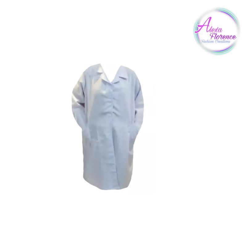 Alexa Florence lab gown lab coat with velcro/ BUTTONS opening 3/4 and ...