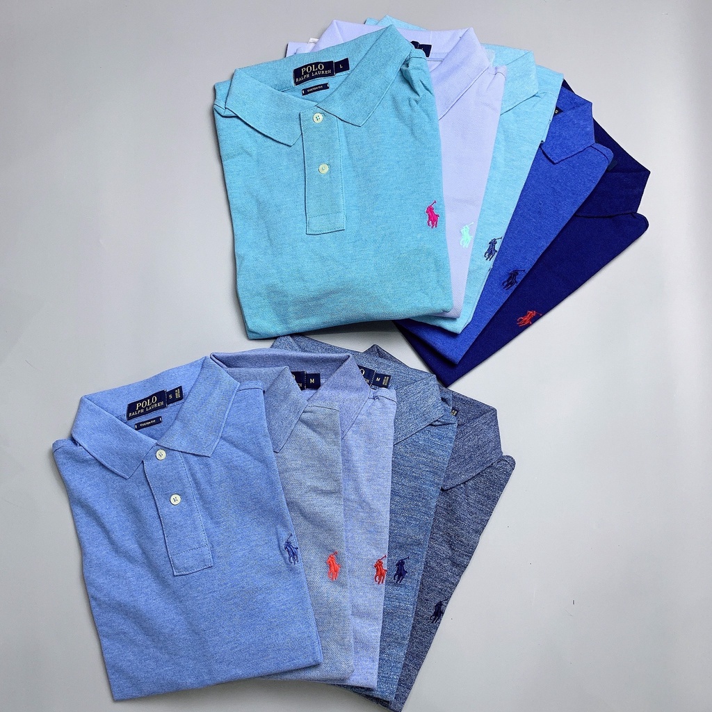 Multi-colored plain antique German Polo shirt for Dad (color chart 1 ...