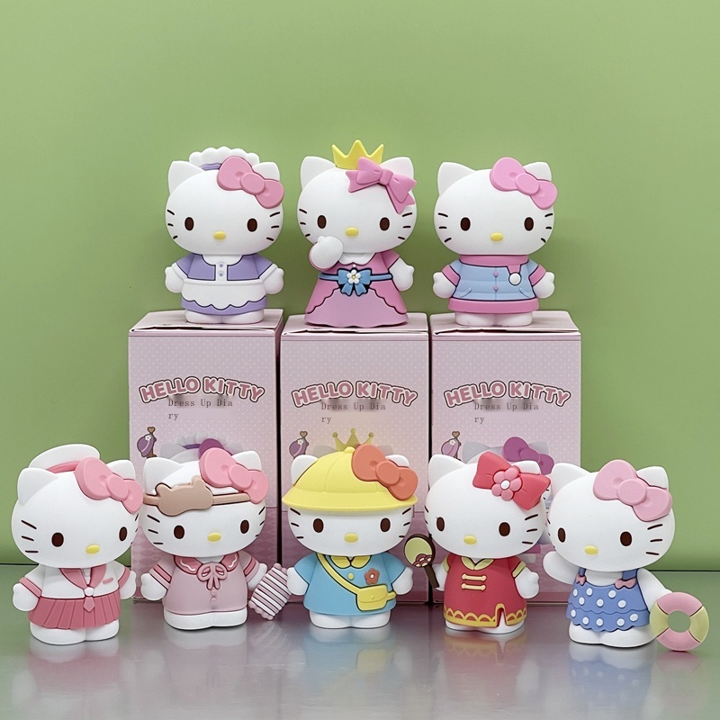 Genuine Sanrio hellokitty blind box miniso hello kitty girl heart hand ...
