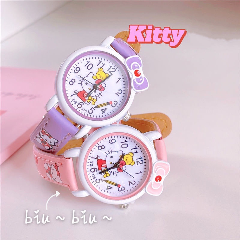 2023 New Relo for Kids Hello Kitty Watch for Kids Girls Cartoon Cat ...