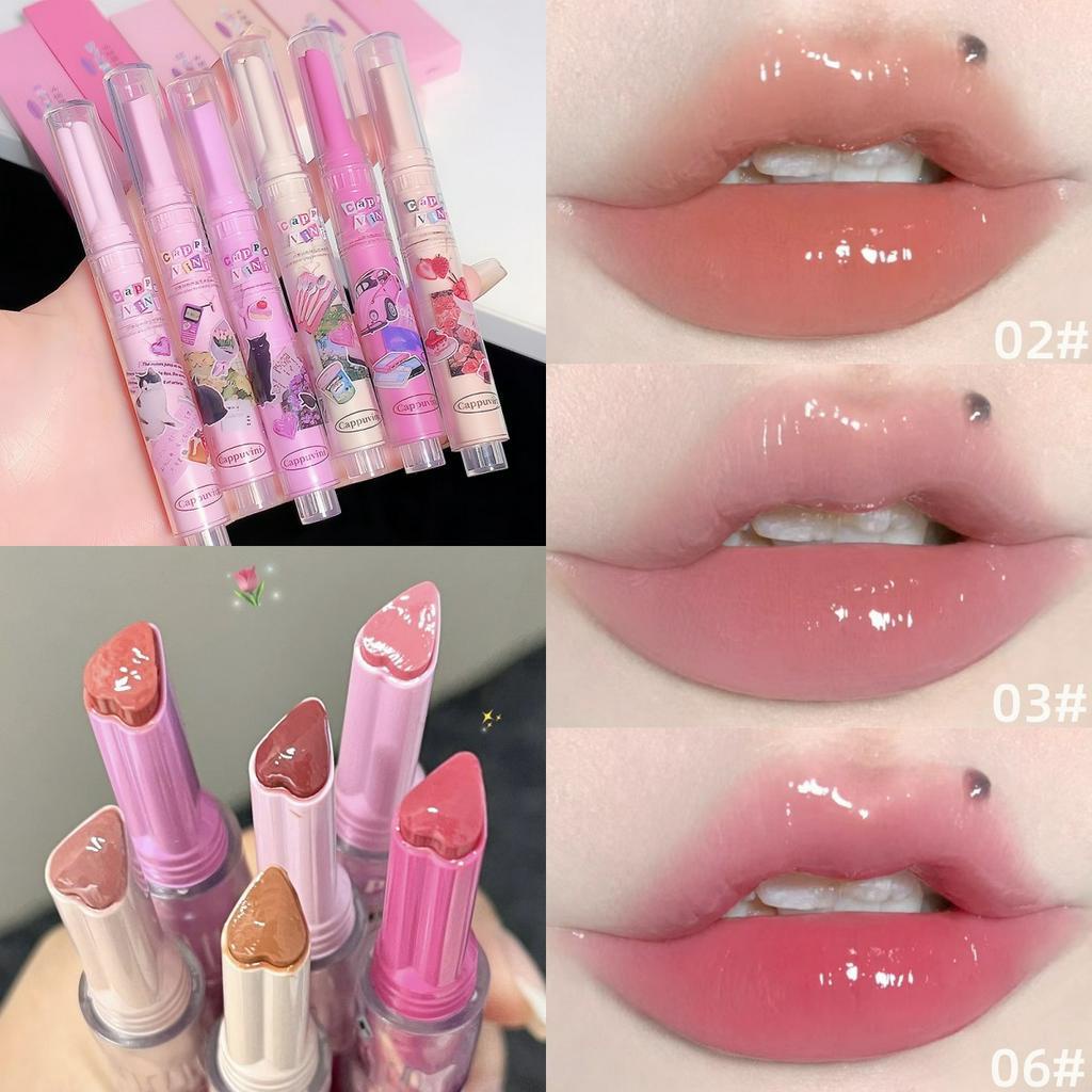 CAPPUVINI solid lip gloss mirror lipstick Moisturizing High Gloss ...