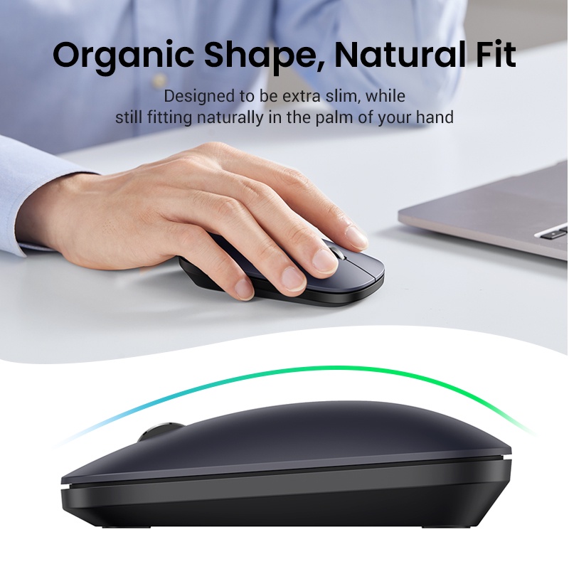 UGREEN Mouse 2.4G Wireless Bluetooth Dual Mode Silent Mouse 4000 DPI ...