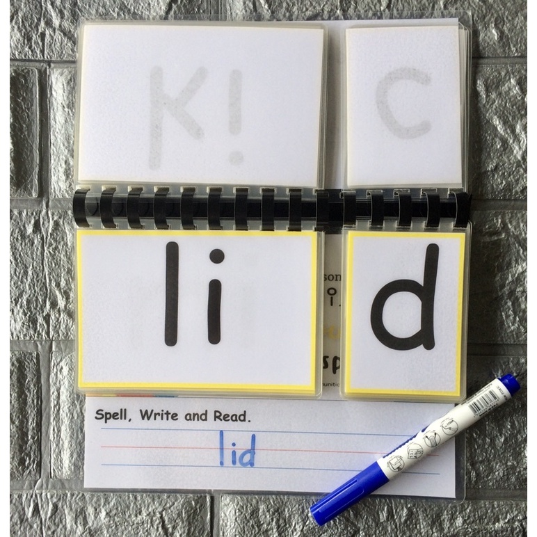 CVC Word Builder Flip Cards form all CVC Words- Laminated (AEIOU ...