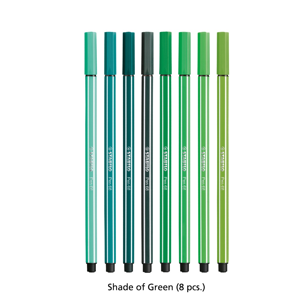 STABILO Pen 68 Fiber Tip Pen Color Shade Set Stationery Set for ...