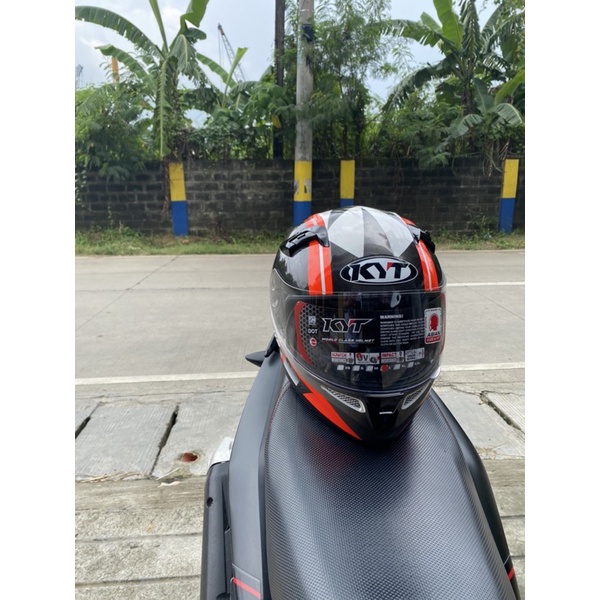 KYT K2 RIDER WHITE GUNMETAL ORANGE - DUAL VISOR | Shopee Philippines