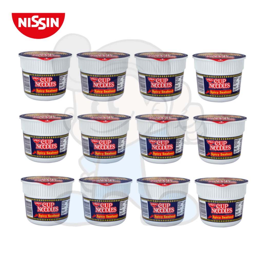 Nissin Cup Noodles Mini Spicy Seafood (12 x 40g) | Shopee Philippines