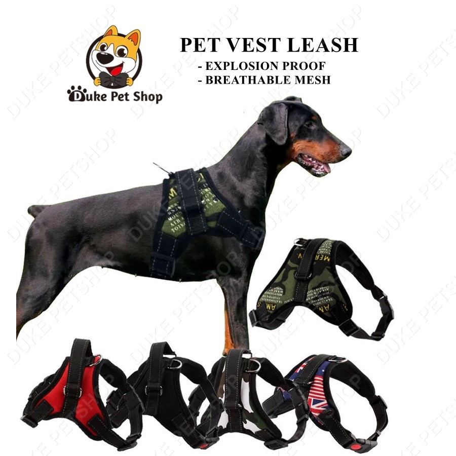 retractable dog leash Soft Adjustable Harness Pet Large Dog Out of ...