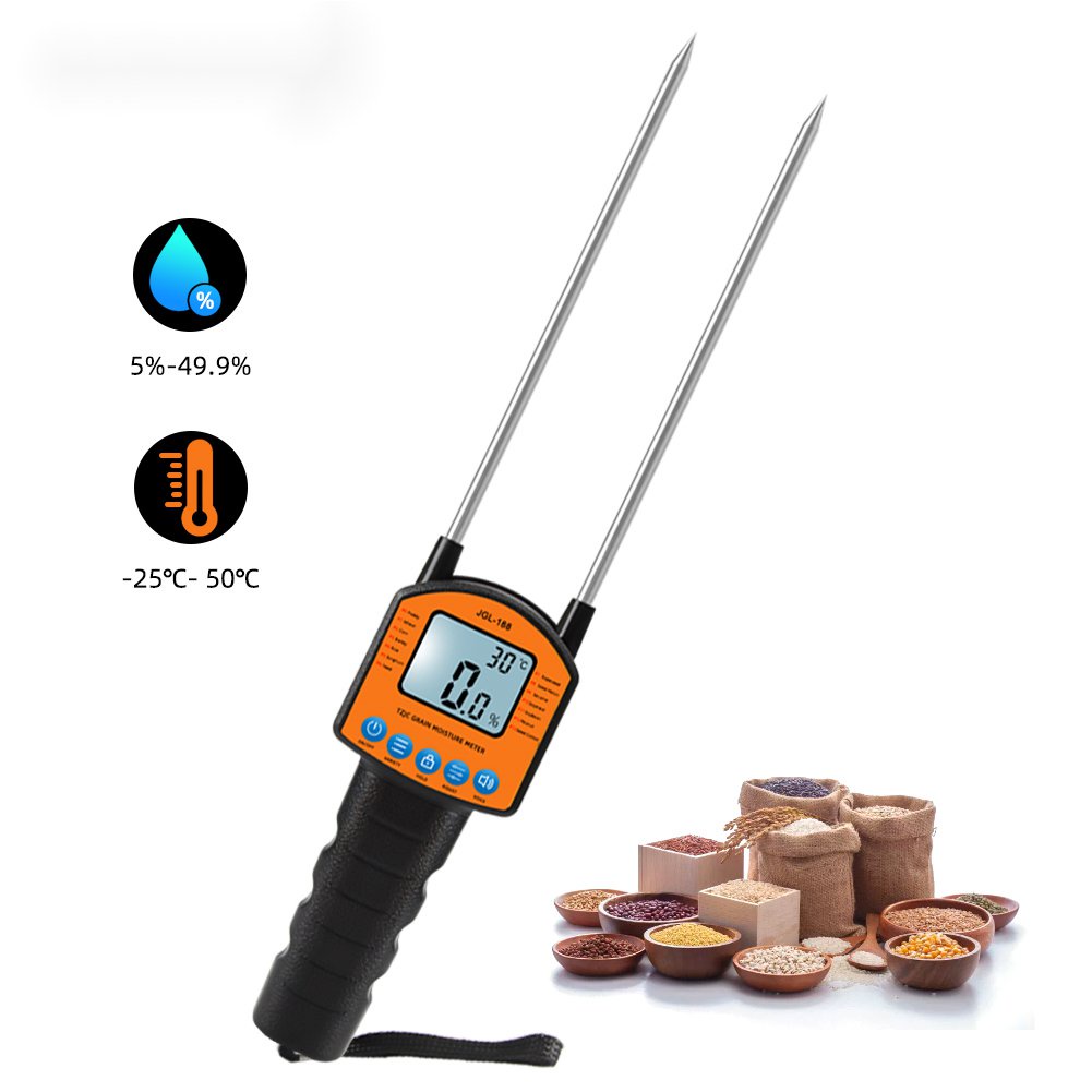 Digital Grain Moisture Meter 0.1% High Precision Corn Rice Coffee Seed ...
