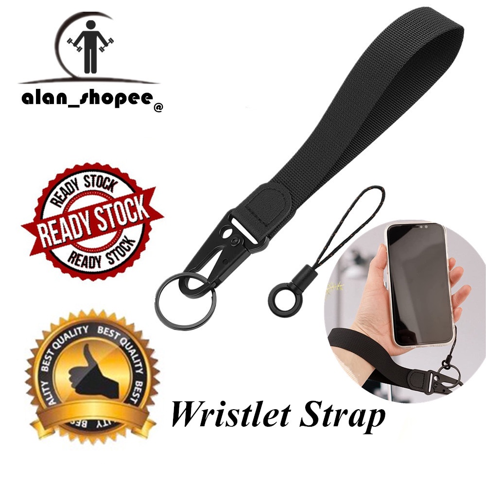 Wristlet Strap for Keys, Hand Wristlet Lanyard Durable Key Chain Wristlet (1 Piece， Black ...