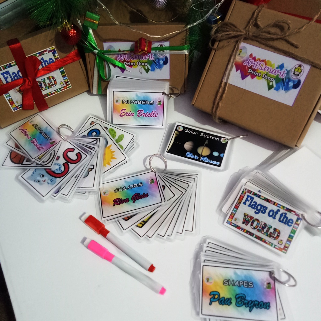 (Christmas gift) Flashcards for your toddlers / shapes flash card ...