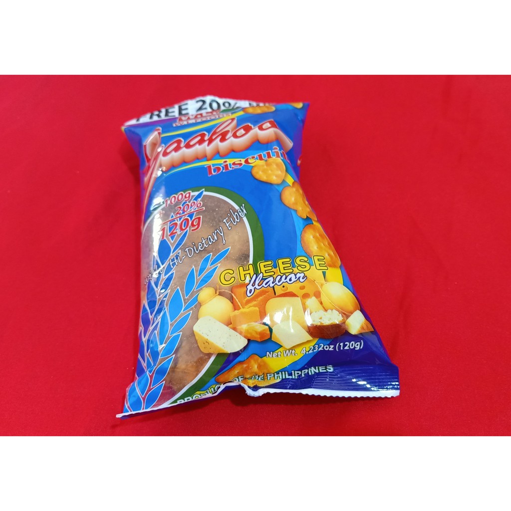 W.L.Yaahoo Biscuits Cheese Flavor 120g | Shopee Philippines