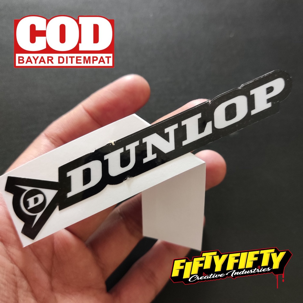 Dunlop Print Cut Sticker Glossy Lamination Printing Sticker Motorcycle ...