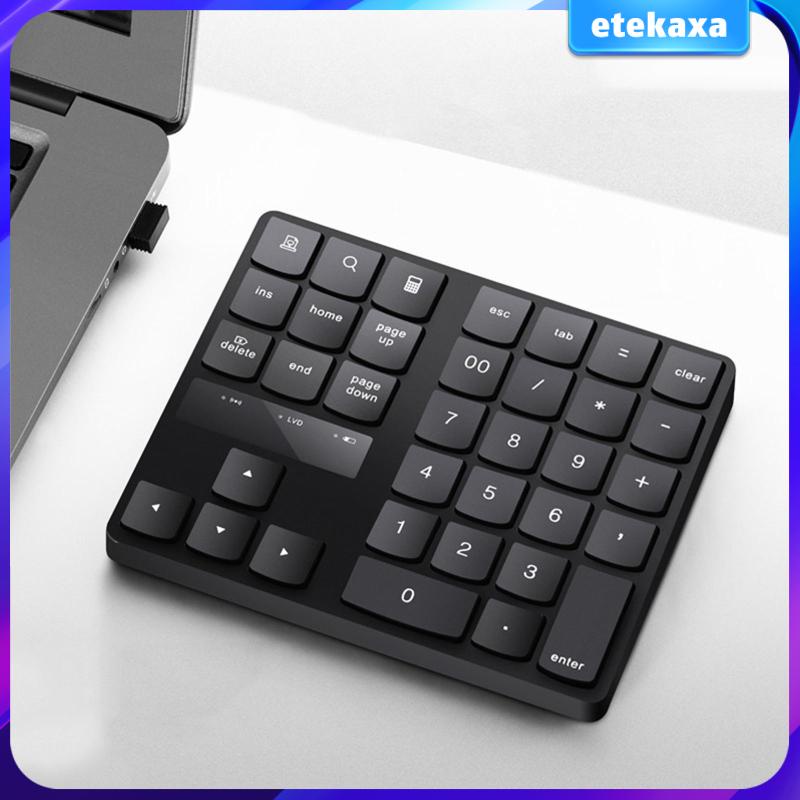Wireless Numeric Keypad Keyboard Number Pad for Laptop PC, 35 keys, FSK ...