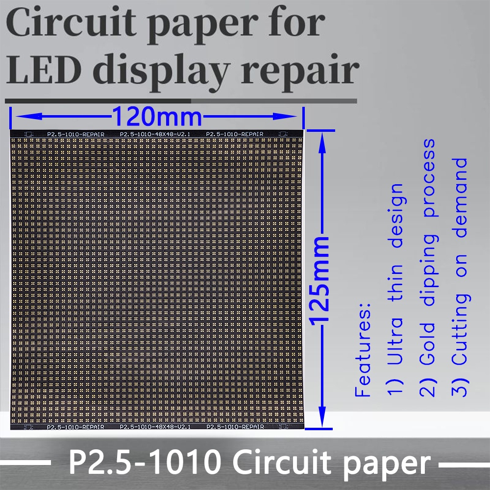 P2.5 Series Circuit Paper LED Module PCB Pad Repair P2.5-1010/1515/2121 ...