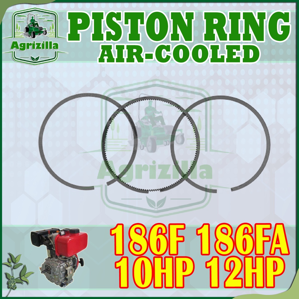 Piston Ring Std 186f 10hp 186Fa 12hp Air Cooled Diesel Engine | Shopee ...